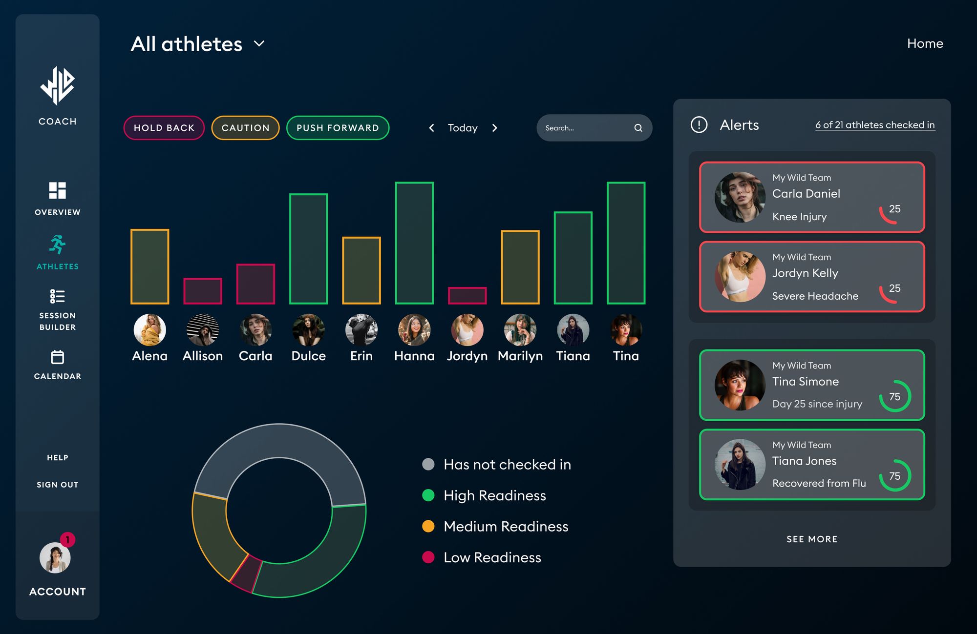 Wild.AI Coach Dashboard
